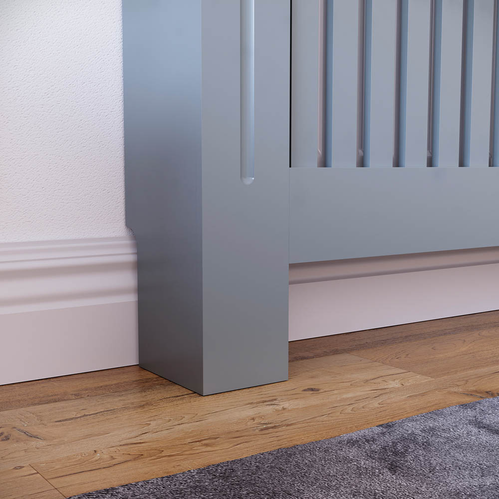Vida Designs Chelsea Grey Medium Radiator Cover | Homebase