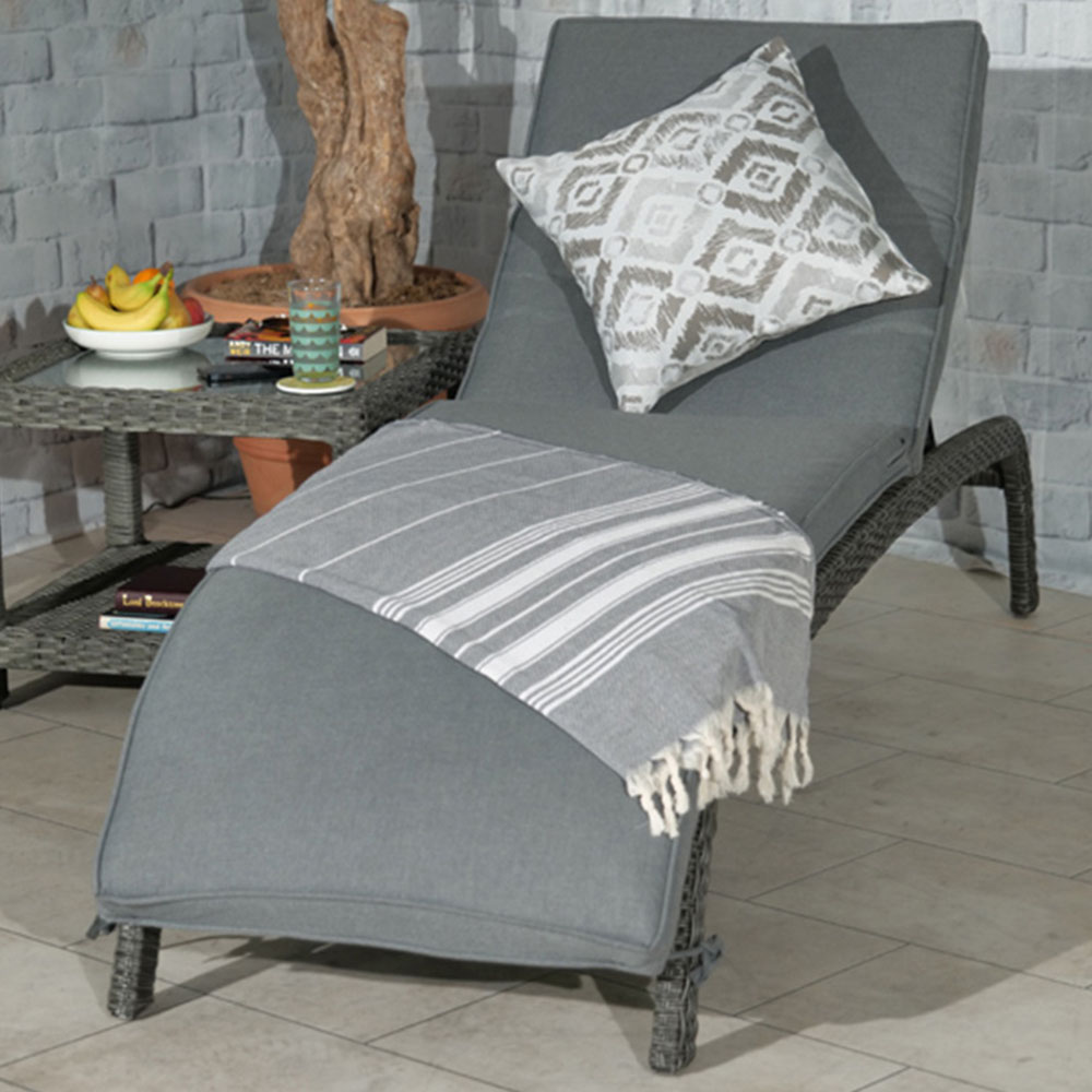 Royalcraft Paris Adjustable Sun Lounger Homebase