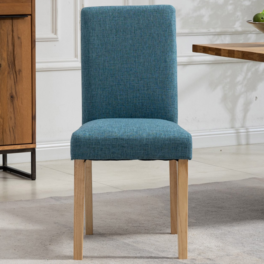 Teal fabric dining chairs store