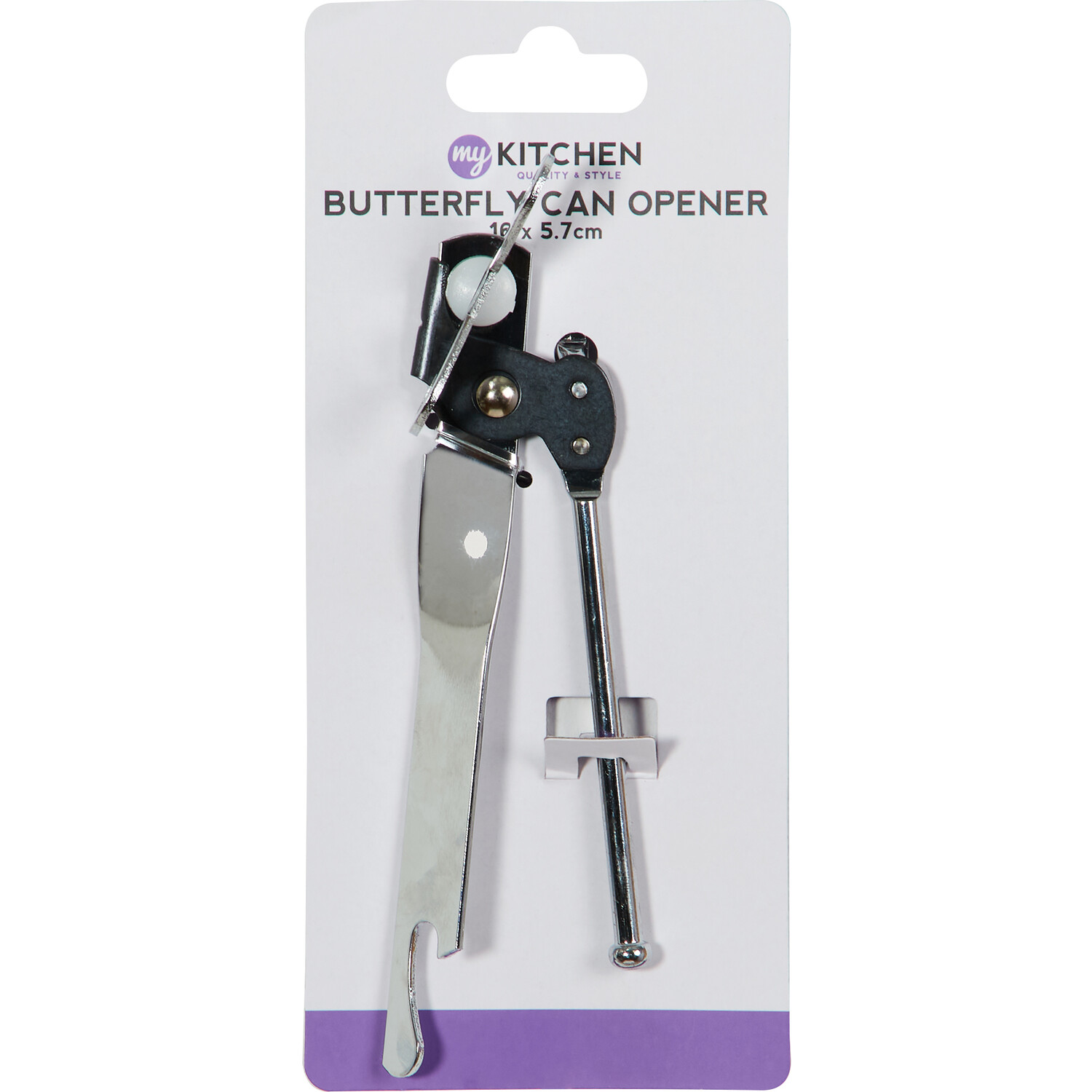 My Kitchen Butterfly Can Opener - Chrome | Homebase