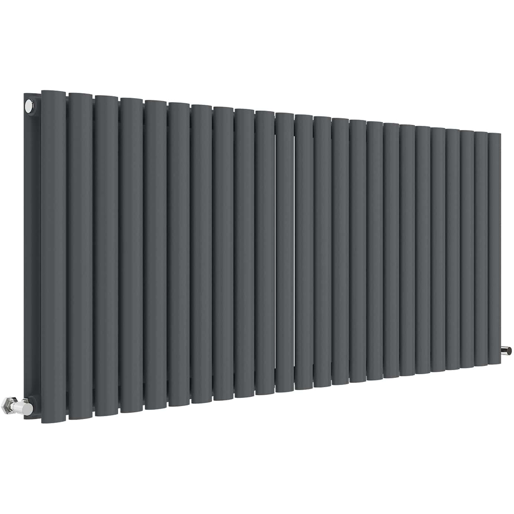 nuie Revive High Gloss White Horizontal Double Panel Radiator 600 x ... nuie Revive High Gloss White Horizontal Double Panel Radiator 600 x ...