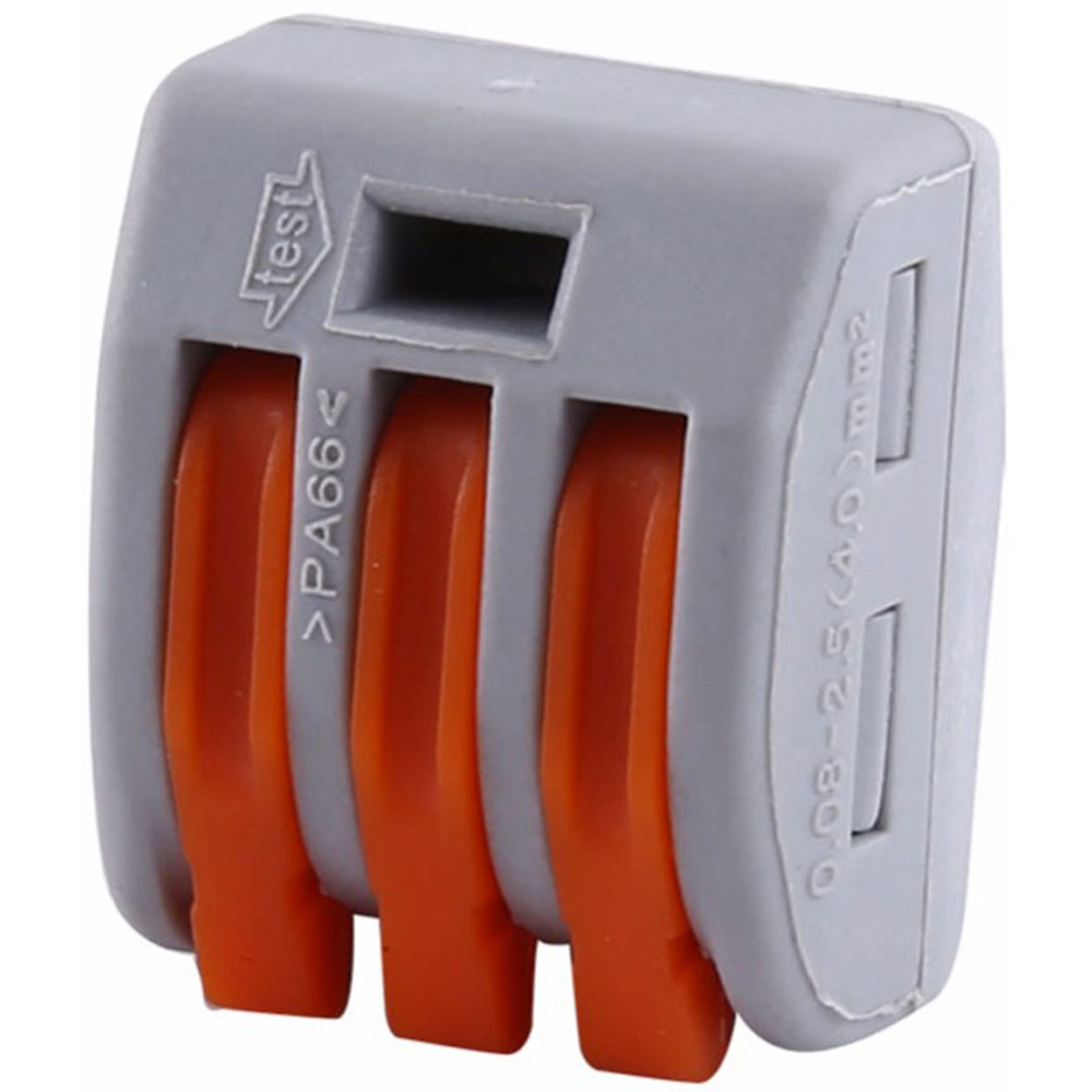 ENER-J 3 Way Spring Terminal Block 100 Pack | Homebase