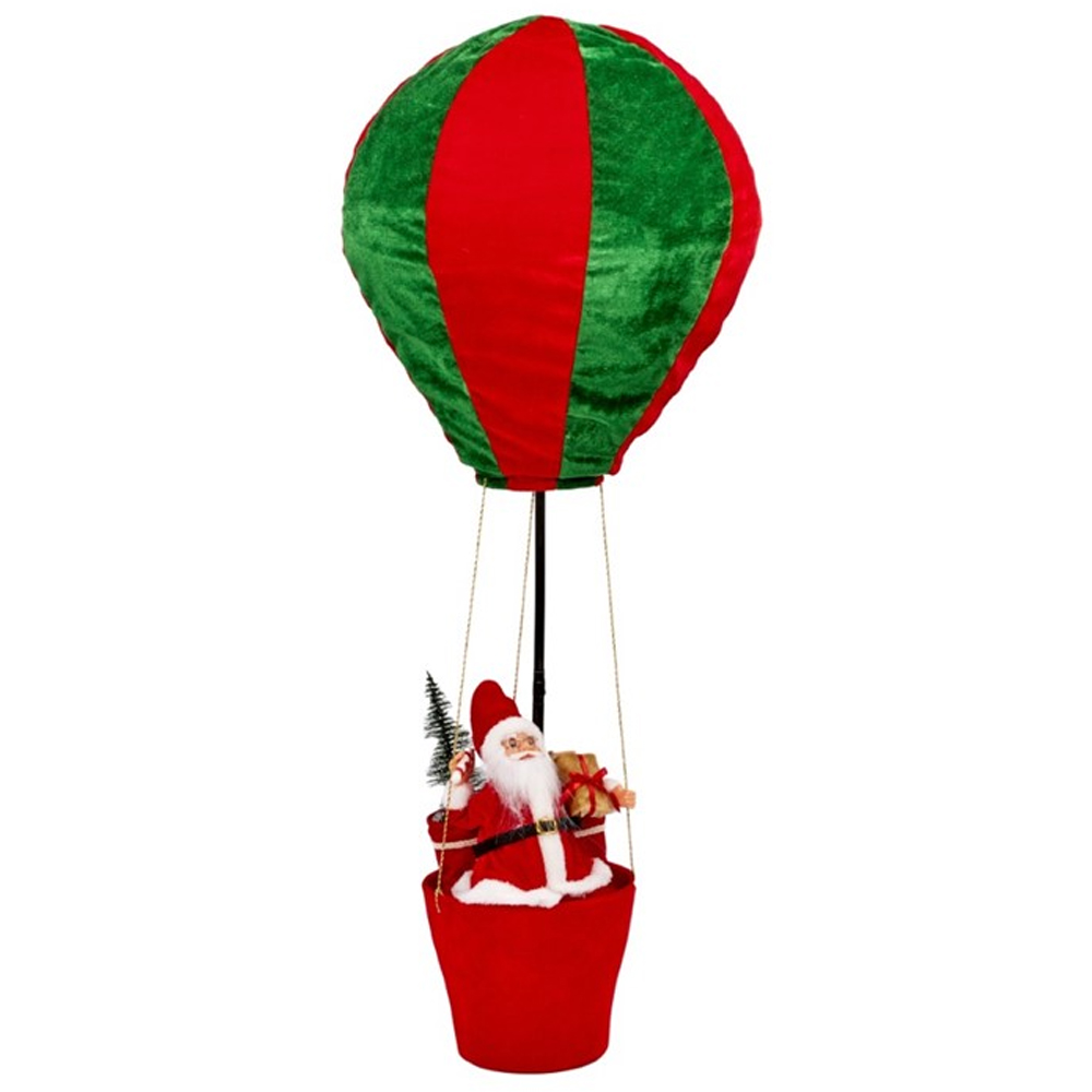 Marco Paul Santa Hot Air Balloon Christmas Decoration | Homebase