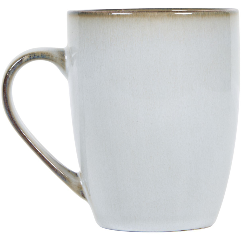 Set of 4 Quartz Reactive Glaze Mugs - White | Homebase