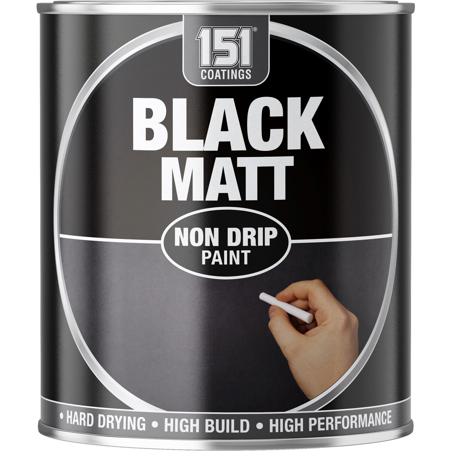 151 Non Drip Black Matt Paint 300ml | Homebase