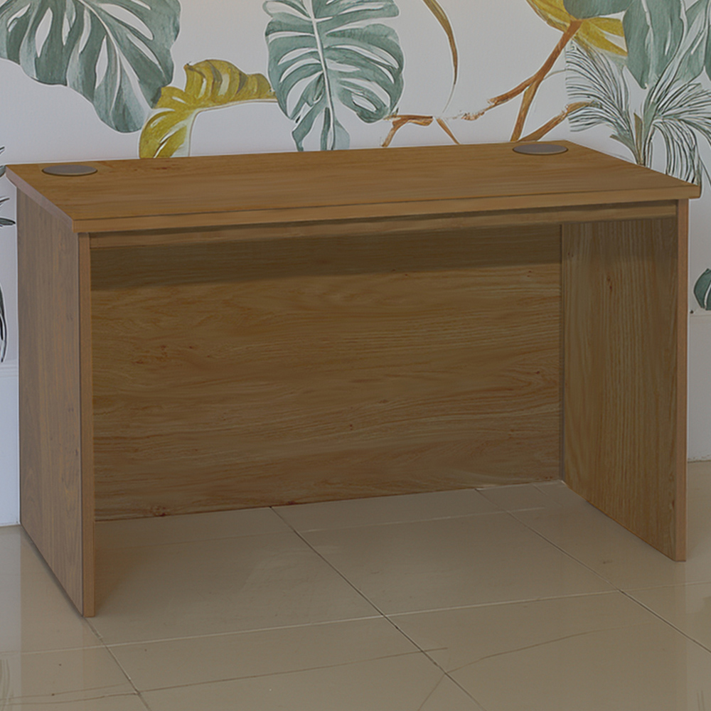 R White Cabinets Large Home Office Desk Brown | Homebase