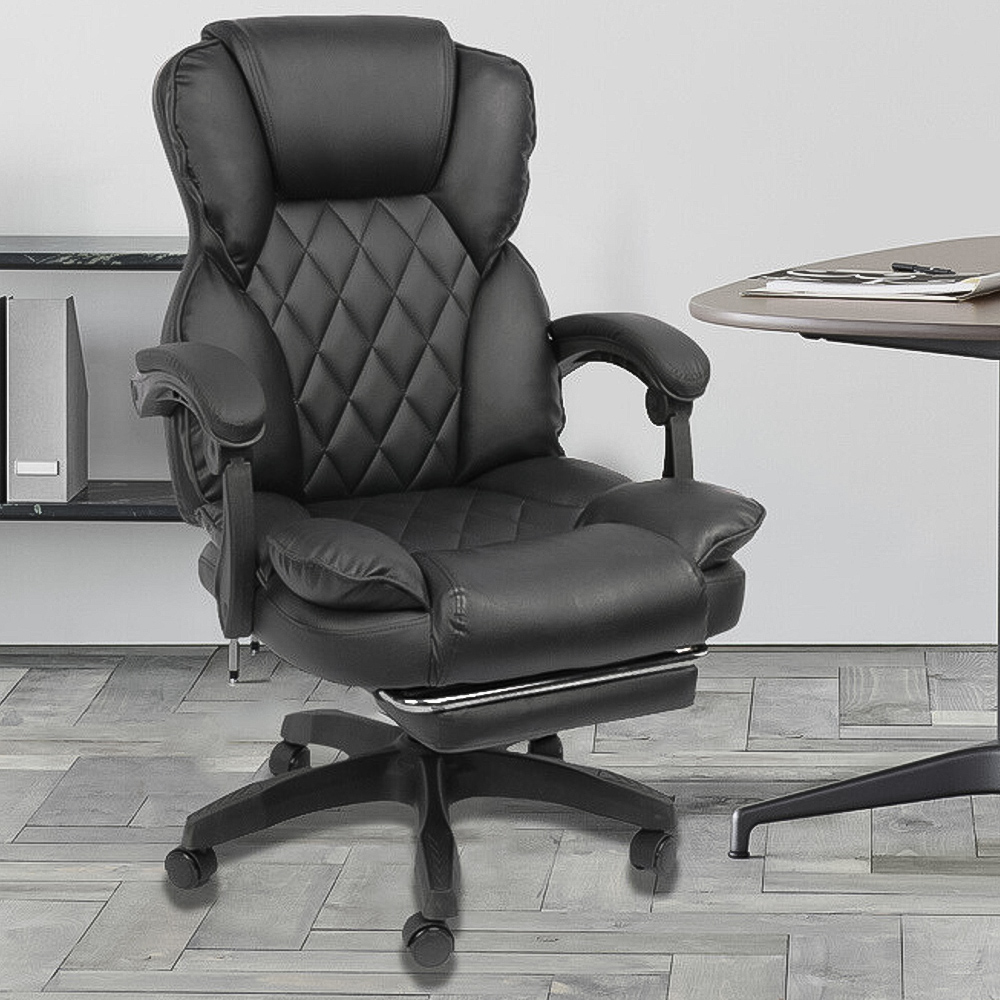 Alivio Black Swivel Recliner Executive Office Chair | Homebase